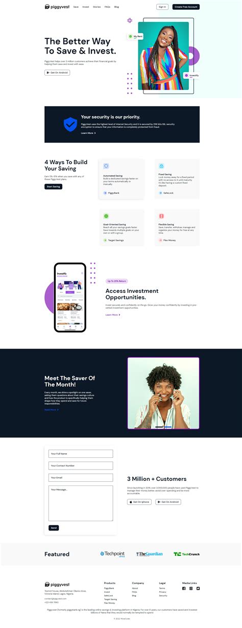 Investment Company Landing Page Template Using Html And Css