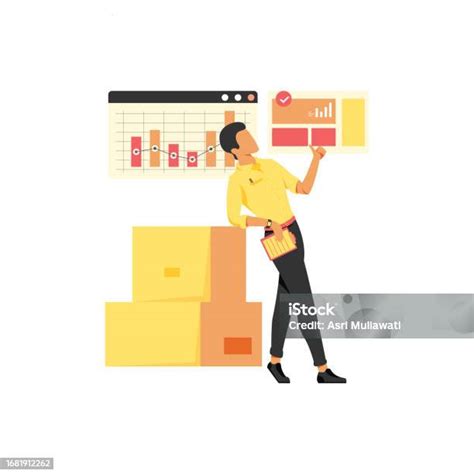 상자를 가진 창고 노동자 물류 및 배송 서비스 벡터 일러스트레이션 개념에 대한 스톡 벡터 아트 및 기타 이미지 개념 검사 보기 경영자 Istock