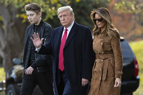 Barron Trump Shows Off His 6 Foot 7 Height In Nyc