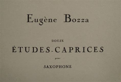 Yahooオークション サクソフォン楽譜 Eugene Bozza（ボザ） Etudes