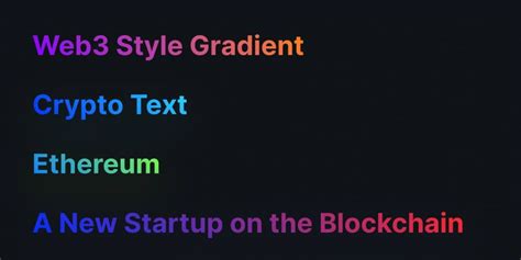dark web3 style css text gradients r devto