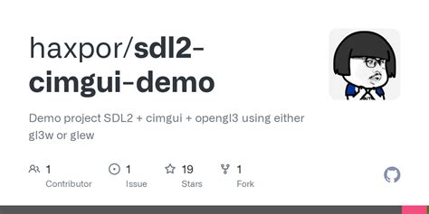 Github Haxporsdl2 Cimgui Demo Demo Project Sdl2 Cimgui Opengl3