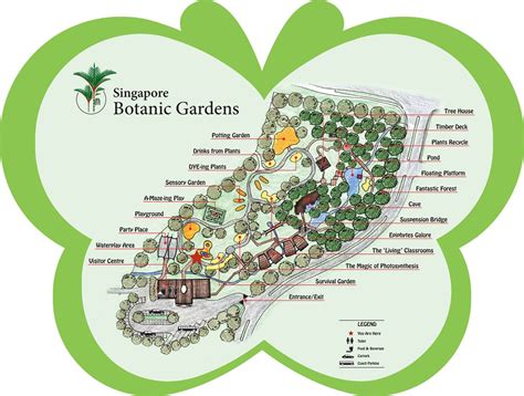 Singapore Botanic Gardens Botanical Gardens Botanic Garden Map