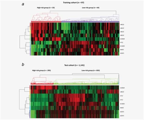 Two Dimensional Cluster Analysis Of The Six Marker Signature In The Download Scientific Diagram