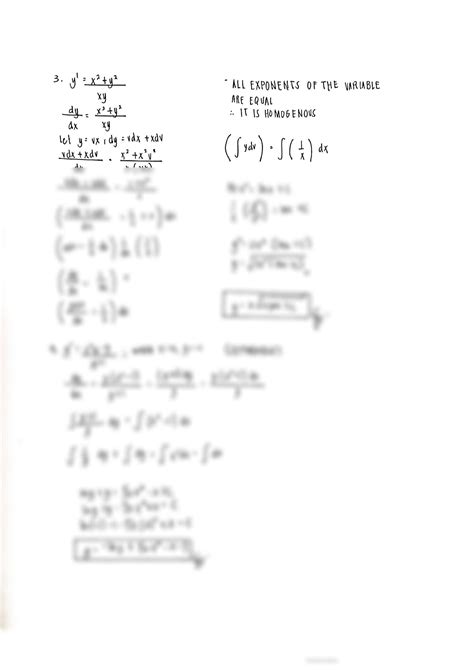 SOLUTION Differential Equation Problem Set Engineering Studypool