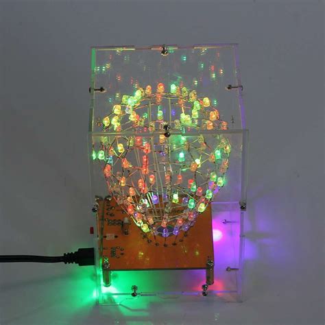 Rgb Colorful Led Cubic Ball Diy Kit Colorful Led Light Cube Cubic Ball With Shell Creative