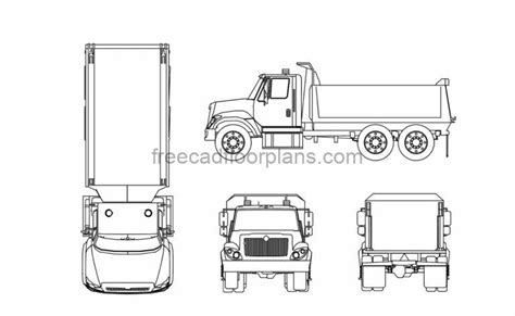 Dump Truck Drawing Autocad