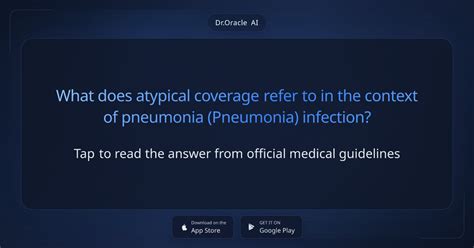 What Does Atypical Coverage Refer To In The Context Of Pneumonia Pneumonia Infection What Does Atypical Coverage Refer To In The Context Of Pneumonia Pneumonia Infection