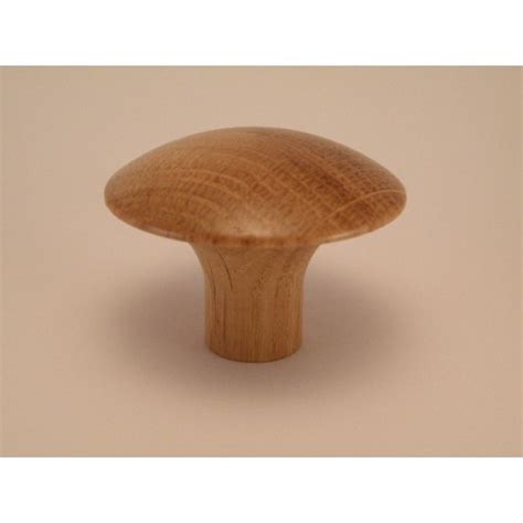 Knob Style J 44mm Oak Lacquered Wooden Knob