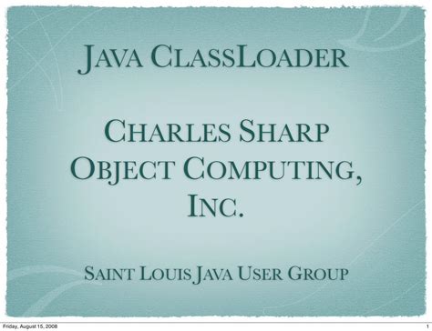 Pdf Java Classloader Javasig