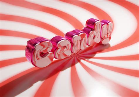 Adri Mukund 3d Typography Candy