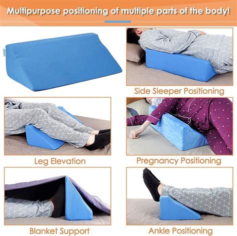 Wedge Pillows For After Surgery Foam Wedge Sleeping Incline Pillow Bed