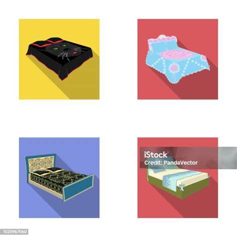 다른 침대 평면 디자인에 대 한 설정된 컬렉션에 아이콘 벡터 아이소메트릭 기호 재고 웹 일러스트 레이 션을 자 위한 가구 0명에