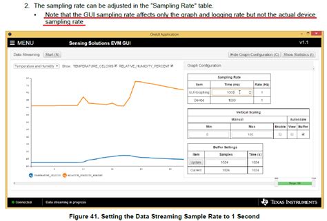 HDC1010EVM To Set Sampling Rate Of Measurement Temperature Humidity Sensors Forum