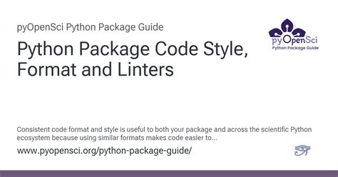 Python Package Code Style Format And Linters — Python Packaging Guide