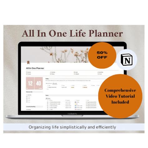 Notion Template Life Planner All In One Template Notion Dashboard Adhd Personal Planner