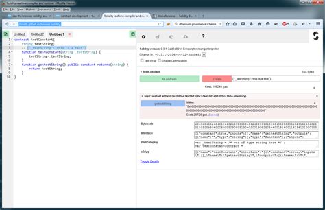 Dapp Development Can Browser Solidity Access Contracts Values With
