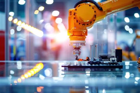 Smart Factory Robot Manufacturing Technology Premium Ai Generated Image