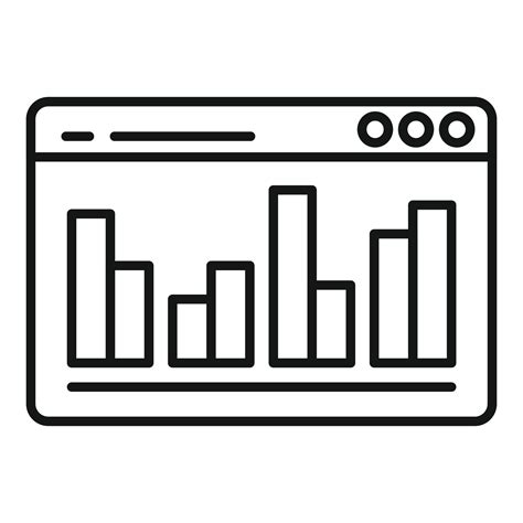 Business Graph Comparison Icon Outline Vector Scale Compare 15109271