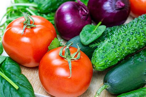 샐러드를위한 신선한 농장 여름 야채 오이 토마토 양파 고추 아루굴라 잎은 가벼운 배경에 부엌에서 잎 0명에 대한 스톡 사진 및 기타 이미지 Istock