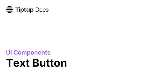 Text Button Tiptap Ui Components