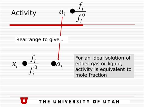 Ppt Fugacity Ideal Solutions Activity Activity Coefficient Powerpoint Presentation Id9715535
