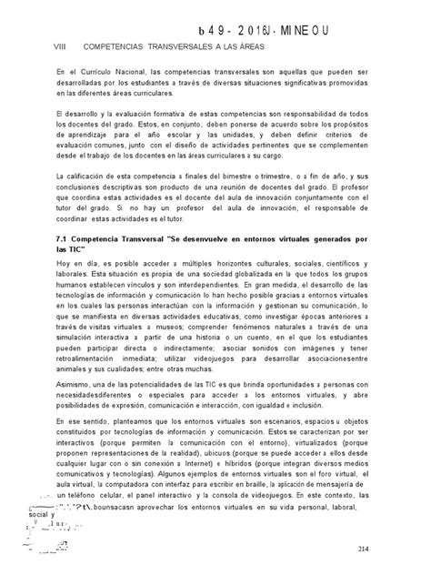 Competencias Transversales P Planificación Pdf Aprendizaje