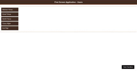 Mehmetyilmaz001reactjs Edu First Screen Codesandbox