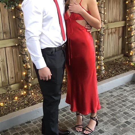 Gorgeous Red Semi Formal Dress ️ Size 6 In Perfect Depop