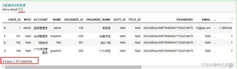 Python Dataframe查看某列数据类型 Pandas查看某一列的值及数量mob64ca1402a190的技术博客51cto博客