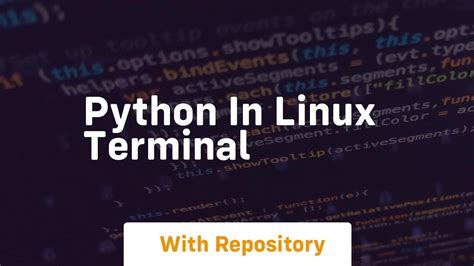Python In Linux Terminal Youtube