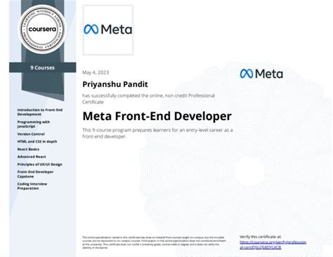 Frontenddevelopment Courseracertification Webdevelopment Newskills