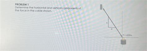 solved problem 1determine the horizontal and vertical