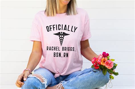 Officially BSN RN Custom Name And Credentials Registered Etsy