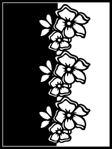 Шаблоны открыток для вырезания из бумаги к 8 марта Цветочный трафарет Цветочный силуэт