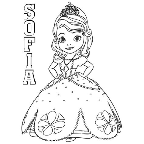 Jual Gambar Sketsa Mewarnai Sofia The First Part 1 Gambar Sketsa Gambar Mewarnai