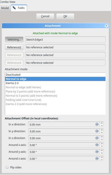 File NormalToEdgeAttachment Png FreeCAD Documentation