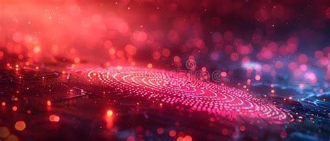 Secure Digital Fingerprint Futuristic Protection Concept Cybersecurity Data Protection
