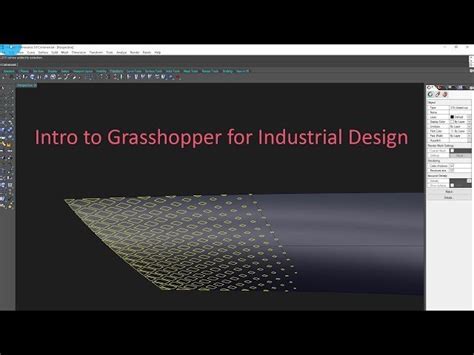 Free Video Intro To Grasshopper For Industrial Design From Handlebar3d Class Central