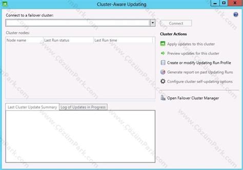 Windows Server 2012 Cluster Aware Updating Çözümpark