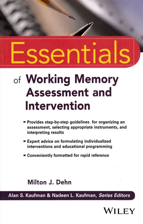 Essentials Of Working Memory Assessment And Intervention LDA