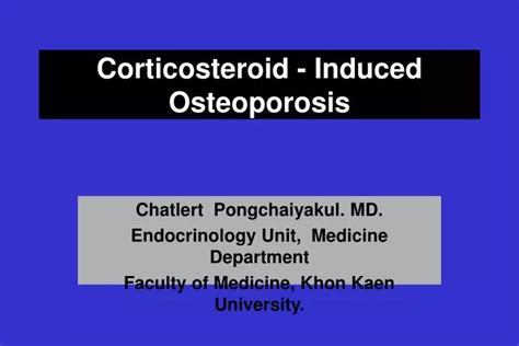 Ppt Corticosteroid Induced Osteoporosis Powerpoint Presentation