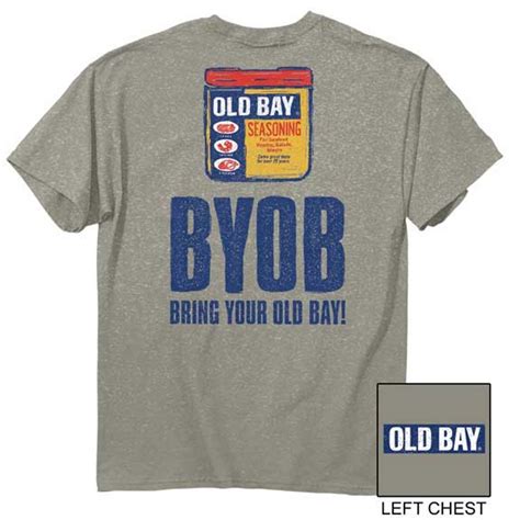 Byob Bring Your Old Bay T Shirt Seafood Seasoning Spice Rub Crab Adult