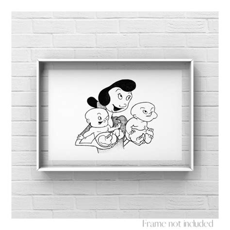 Popeye And Olive Oyl Black And White