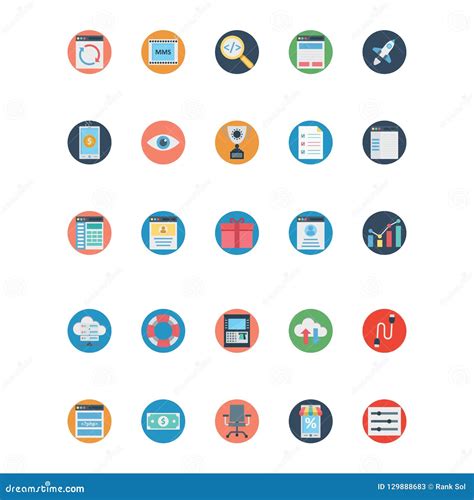 web and seo isolated vector icons that can be easily modified or edit stock vector