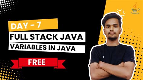 🔴 Full Stack Java Dev Live Class 7 Variables In Java Local Instance Static Explained Youtube