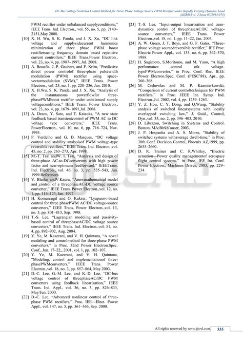 Dc Bus Voltage Switched Control Method For Three Phase Voltage Source Pwm Rectifier Under
