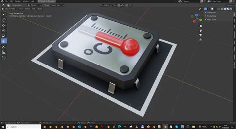 Temperature Sensor 1 Module Cgtrader