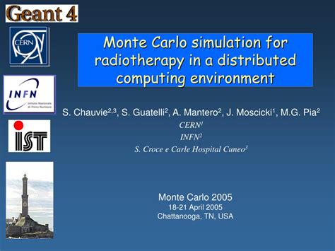 Ppt Monte Carlo Simulation For Radiotherapy In A Distributed
