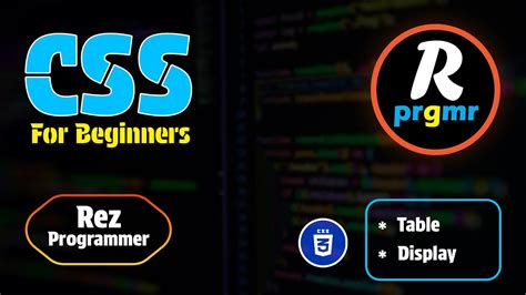 7 Css Table And Display Css For Beginners Bangla Css3 Css3